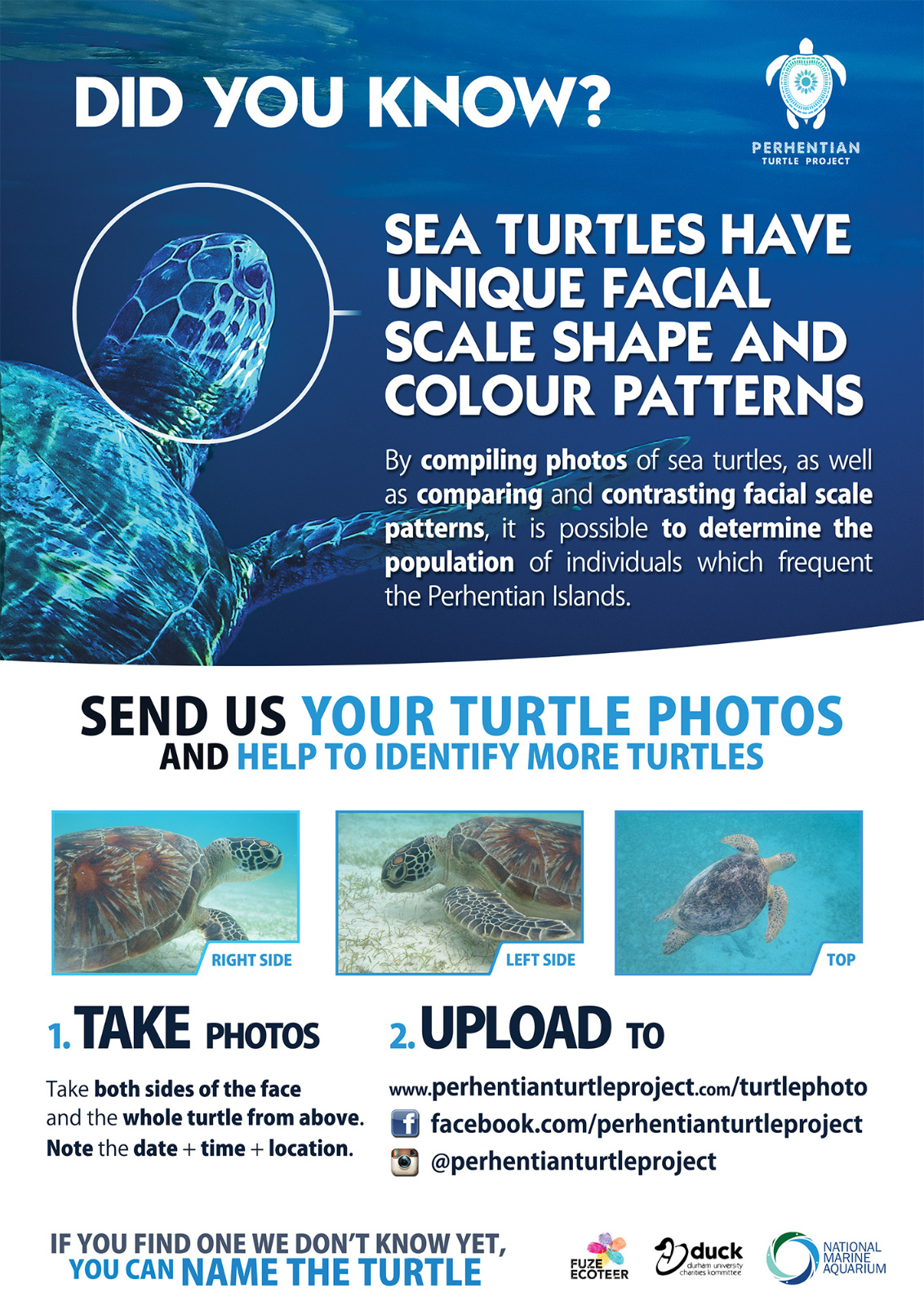 A poster providing information for citizen scientists to participate in ...